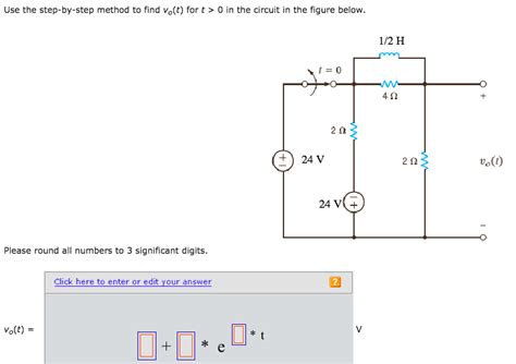 Solved Use The Step By Step Method To Find Vo T For T In Chegg