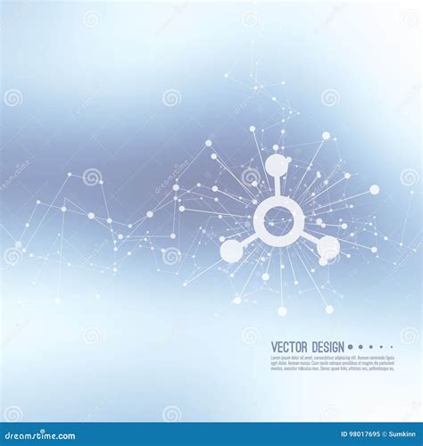 Array With Dynamic Emitted Particles Stock Vector Illustration Of