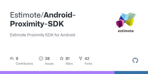 GitHub Estimote Android Proximity SDK Estimote Proximity SDK For Android