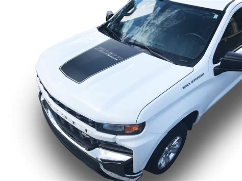 Chevy Silverado Side Hash Mark Hood Stripes Auto Vinyl Graphics 3m