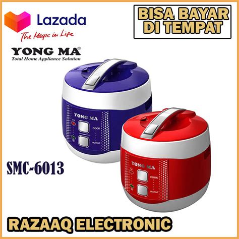 Yongma Rice Cooker Magic Com Yong Ma Smc 6013 Smc6013 2 Liter Lazada Indonesia