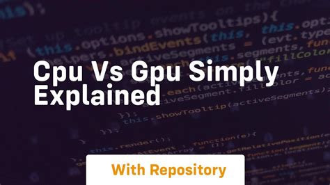 Cpu Vs Gpu Simply Explained YouTube