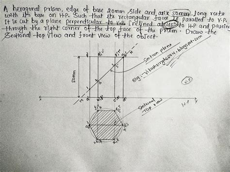 SECTION OF HEXAGONAL PRISM VIKASH ACADEMY