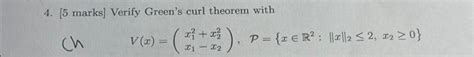 Solved marks Verify Green s curl theorem with си V x Chegg