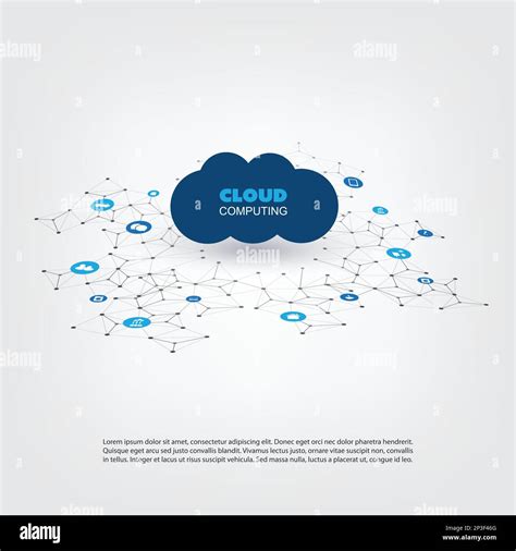Cloud Computing Internet Of Things Design Concept With Icons Digital Network Connections