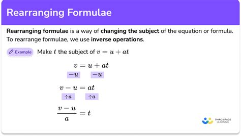 Rearranging Formulae Gcse Maths Steps And Examples Worksheets Library