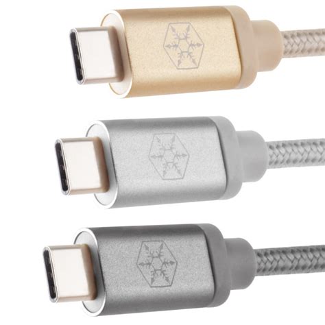 Silverstone Reversible USB Type A To Reversible Type C Cables