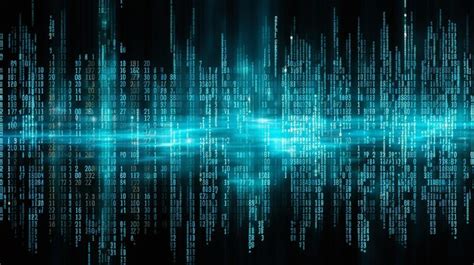 premium ai image hacker glitch effect with digital binary code