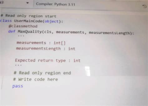 Compiler Python 311 Read Only Region Start StudyX