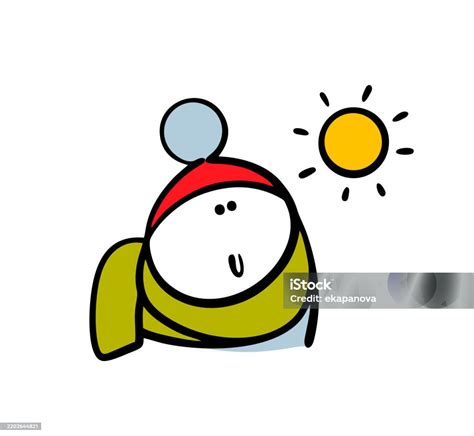 만화 스틱맨이 강도를 생각하고 있습니다 충격과 스트레스에 겁먹은 남자의 벡터 일러스트 레이 션은 심리학자의 도움이 필요합니다 흰색 배경에 고립된 재미있는 캐릭터 검은색