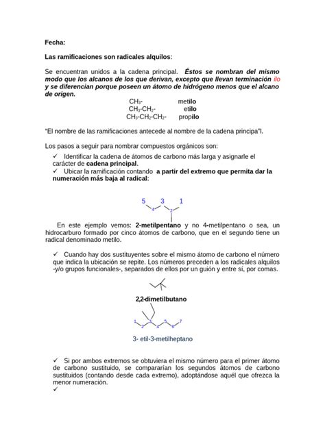 Compuestos Organicos 2 Pdf Compuestos Orgánicos Compuestos De Carbono