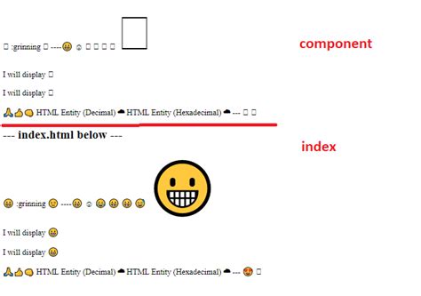 Angular Display Emoji Emoticons Using Html Entities Stack Overflow