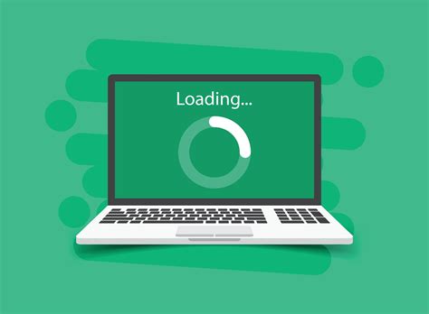 Laptop Loading Process Icon In Flat Style Software Update Illustration On Isolated Background