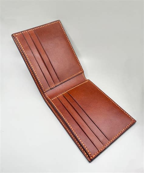 Classic Italian Buttero Leather Bifold Wallet Handmade 150 R