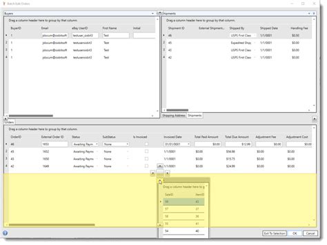 Using The Batch Edit Window