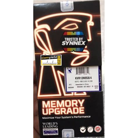 Ram Kingston สำหรับคอมพิวเตอร์ตั้งโต๊ะ Pc Ddr3 4gb Bus1333 8ชิป ของใหม่มือ1ประกันตลอดชีพ