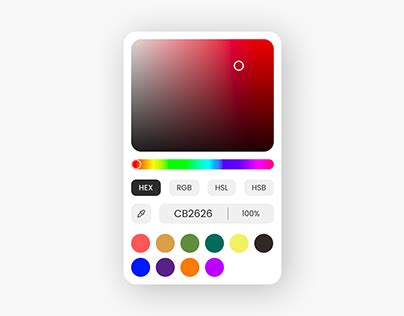 Color Picker Ui Design Projects Photos Videos Logos Illustrations And Branding Behance