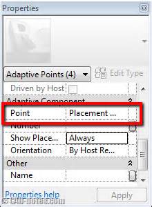 Using Revit Adaptive Component For 2D Profile CADnotes