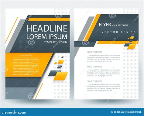 Шаблоны дизайна брошюры рогулек абстрактного вектора современные Иллюстрация вектора