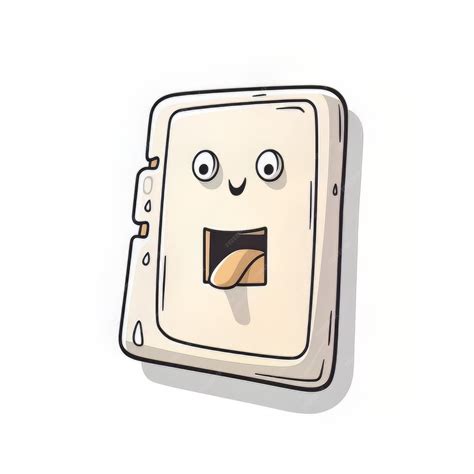 Premium Ai Image Cartoon Electronic Button Illustration