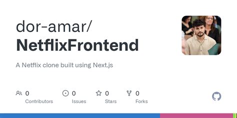 github dor amar netflixfrontend a netflix clone built using next js