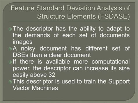 Text Extraction Using Document Structure Features And Support Vector Machines Ppt Free Download