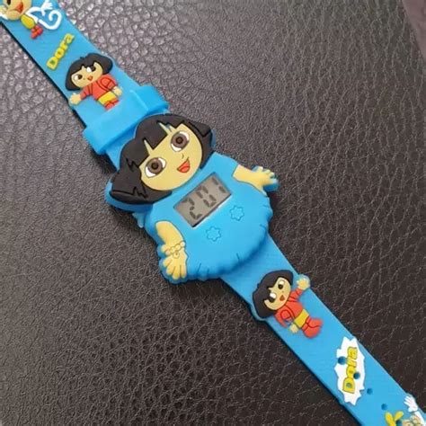 خرید و قیمت ساعت مچی بچه گانه عروسکی بند رابر Led از غرفه ایران ساعت