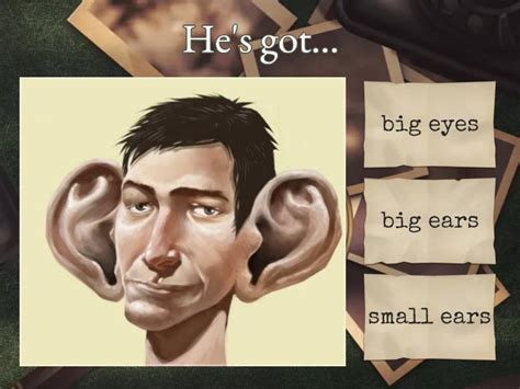 Big Small Ears Nose Eyes Quiz