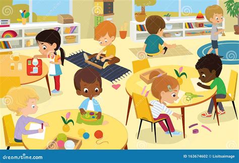 Cartoon Preschool Classroom Lasswade Primary School Nursery Term 2