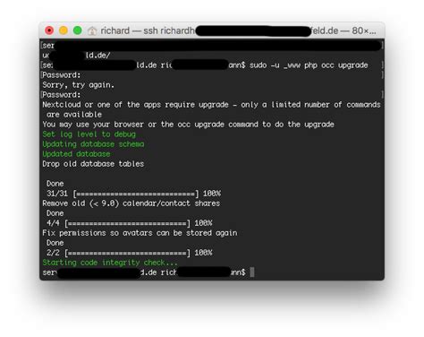Error On Upgrade Stuck On Starting Code Integrity Check ℹ️ Support