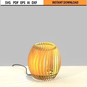 Laser Cut Table Lamp Design File Svg Lampshade Design Cut Files SVG