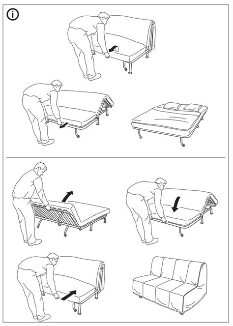Ikea Lycksele Two Seat Sofa Bed Frame Instructions