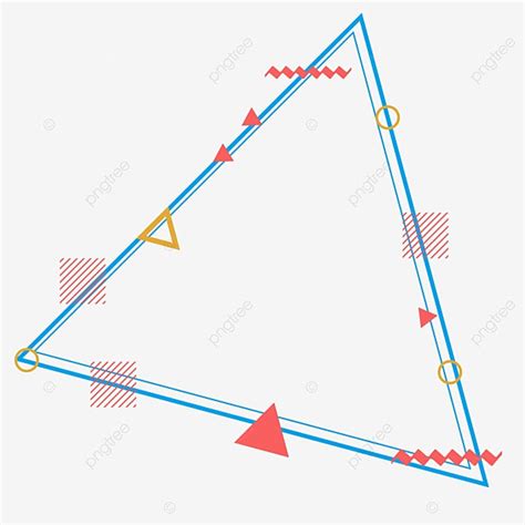 Triangle Borders Clipart Png Images Simple Triangle Border Frame Small Fresh Blue Png Image