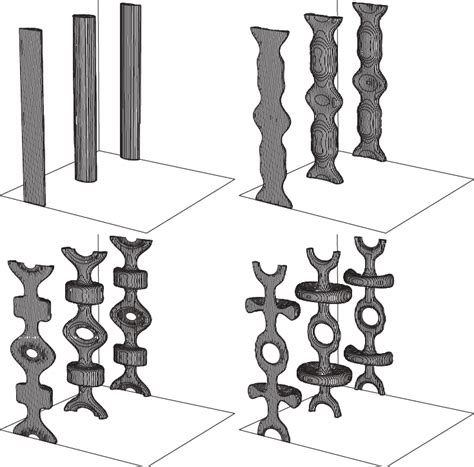 Evolving Shape Of The Euler Surface 0 8 At T 0 4 8 And 16