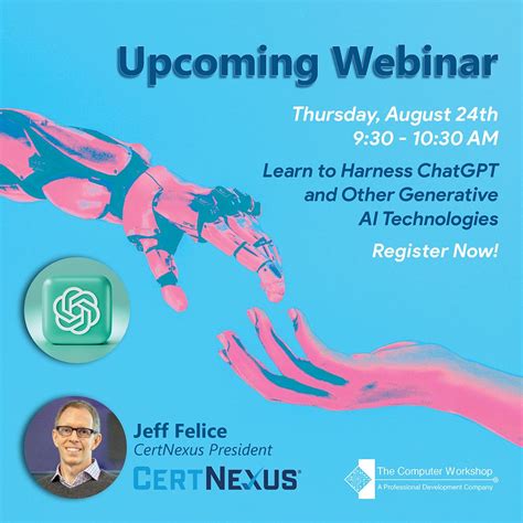 The Computer Workshop Inc On Linkedin Freewebinar Chatgpt Ai