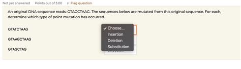 Solved An Original Dna Sequence Reads Gtagctaag The Sequences Below