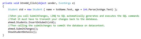 Linq To Sql Select Delete Update Insert And Navigation Between