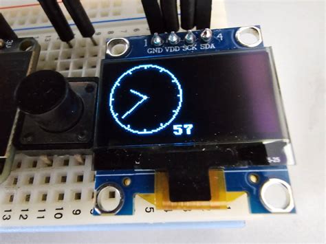 小狐狸事務所 Micropython 學習筆記 Ssd1306 指針時鐘 一
