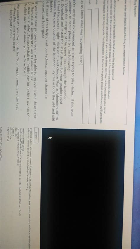 The Game Crash On Start Up R Hadesthegame