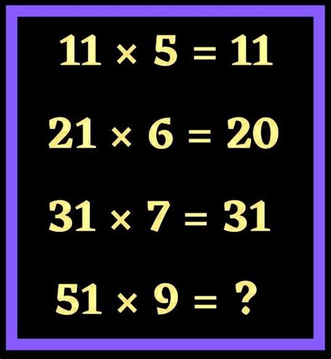 Logical Puzzles Of Mathematics With Answer