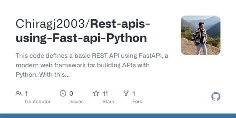 Chirag Joshi On Linkedin Github Chiragj2003rest Apis Using Fast Api
