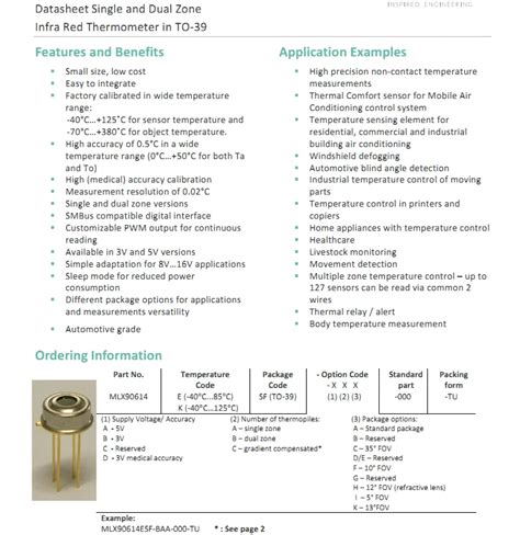 Mlx90614esf Dci Temperature Sensor Mounted On Board Buy Mlx90614esf Dcimlx90614esfsensor