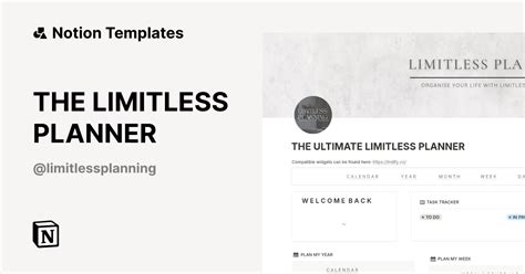 the limitless planner template notion marketplace
