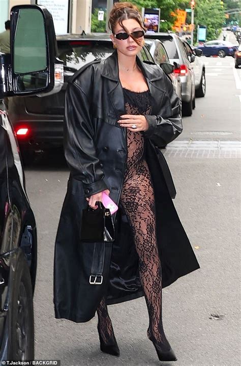 Pregnant Hailey Bieber Looks Gorgeous As She Flaunts Her Growing Belly