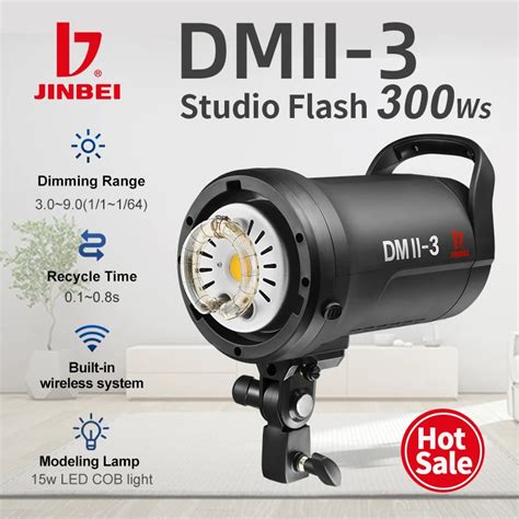 Jinbei Dmii 3 300w 스튜디오 플래시 라이트 110v 220v 24g 붙박이 무선 스튜디오 사진 조명 마운트 스트로브 램프 Aliexpress