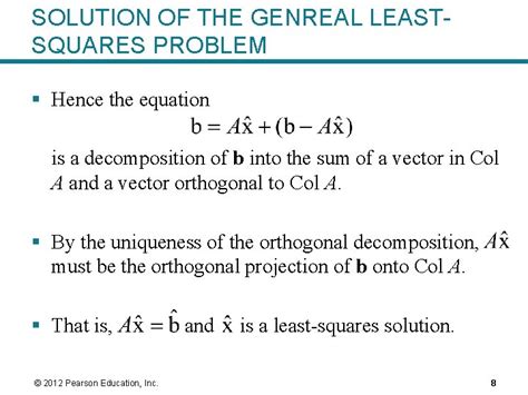 6 Orthogonality And Least Squares 6 5 LEASTSQUARES