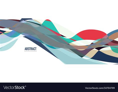 Fluid Wave Colorful Abstract Background Dynamic Vector Image