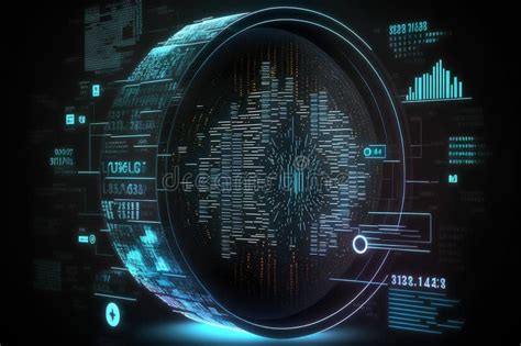 futuristic technology background with binary code 3d rendering toned