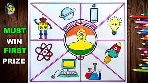 National Technology Day Drawing Science And Technology Poster