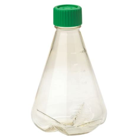 1000ml Erlenmeyer Flask Vent Cap Baffled Bottom Pc Sterile Bellco Glass Laboratory Glassware